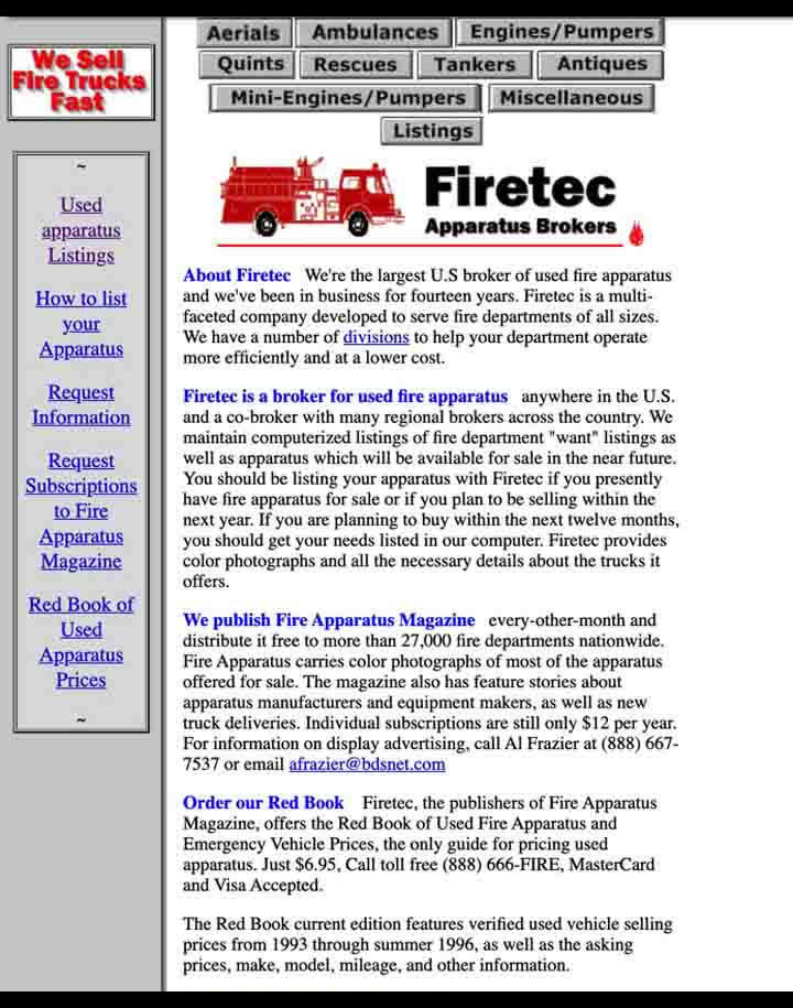 HISTORY – Firetec Appartus Sales